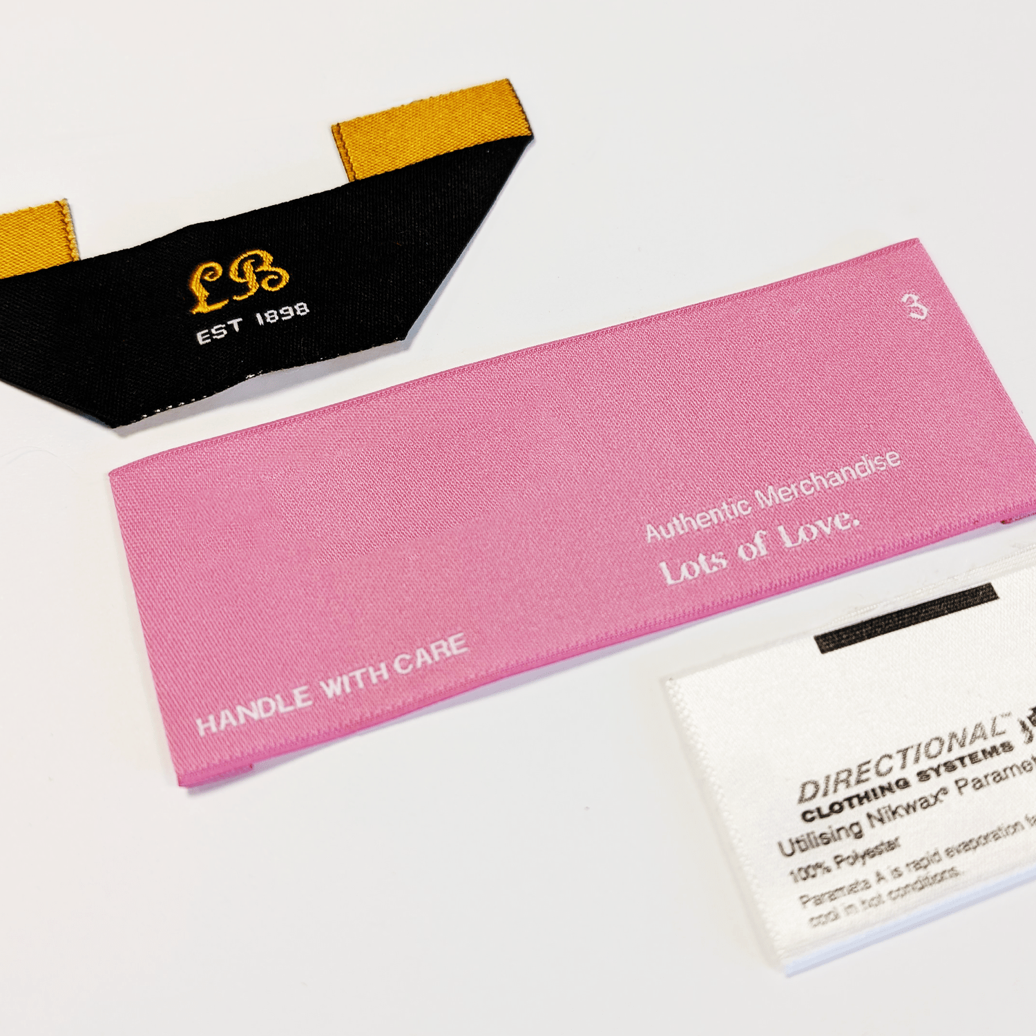 Custom Labels | Care Labels | Not Just Bags